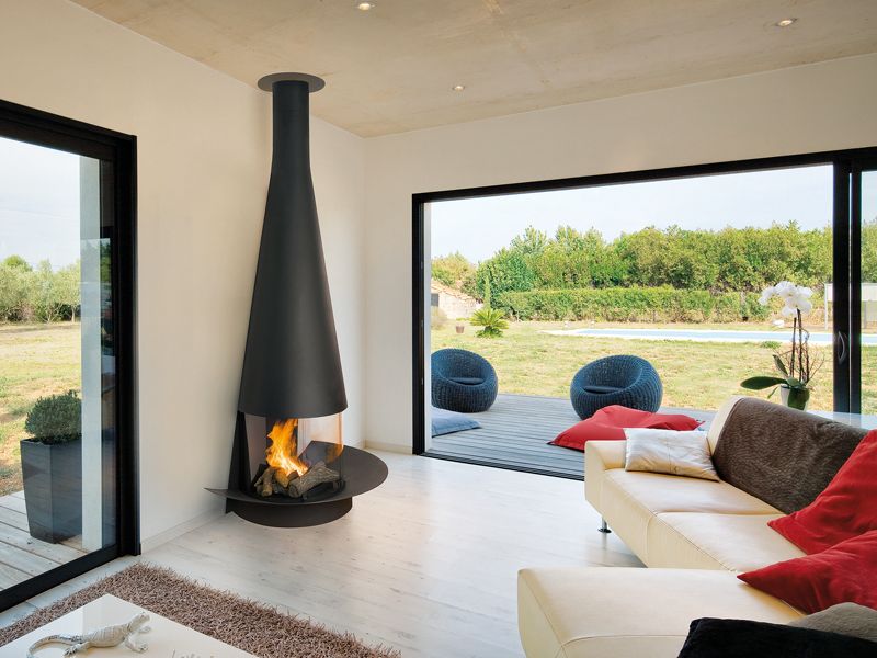 Cheminée à gaz FOCUS « FILIOFOCUS MURAL » - La Maison du Chauffage au Bois